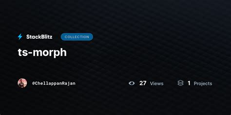 Ts Morph By Chellappanrajan Stackblitz