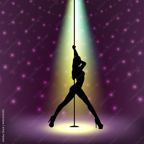 Stripper Silhouettepole Dancer Silhouettesexy Stripper Girl
