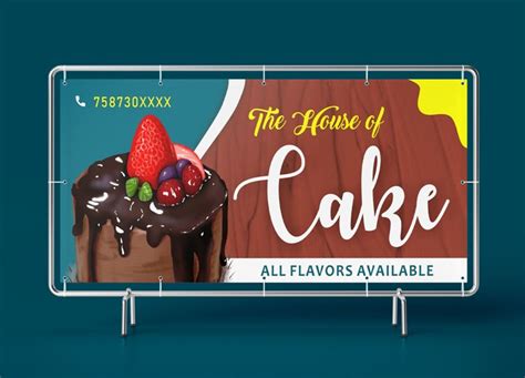Cake Shop Banner Template Free Hindi Design