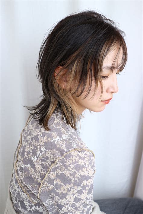 金はインナーカラーの定番♡ゴールドはどんな色とも相性good！ Hair