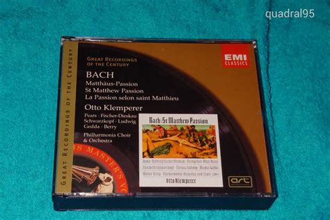 Bach Otto Klemperer Philharmonia Choir And Orchestra Matthäus