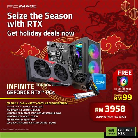 INFINITE TURBO GEFORCE RTX PC Intel Core I F COLORFUL GeForce RTX TI NB DUO GB