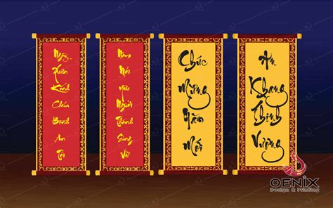 Câu Đối Tết Công Giáo Xuân Gắn Kết Tết Yêu Thương ThiẾt KẾ In Ấn Oenix