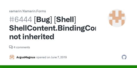 [bug] [shell] shellcontent bindingcontext not inherited · issue 6444