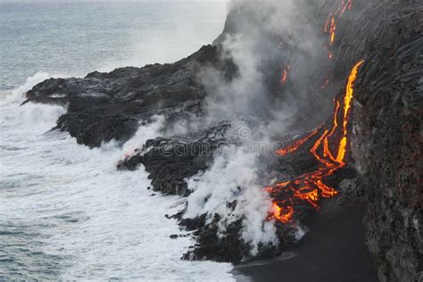 Lava Big Island Hawaii Stock Photo Image Of Heat Explosion