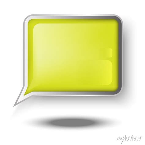 Green Message Box With Rounded Corner Vector Chat Box Bubble Posters