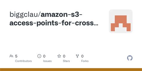Github Biggclau Amazon S Access Points For Cross Account Integration