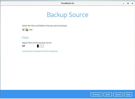 Step 3 Backup Files Linux GUI Cloud Backup Recovery Solutions CloudBacko
