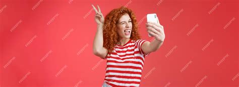 Premium Photo Sassy Fashionable Playful Goodlooking Redhead Daring
