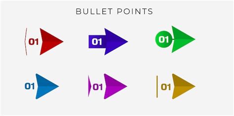Premium Vector Awesome Bullet Points Indicators List Vector