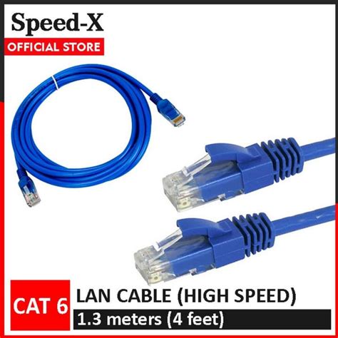 Speedx Lan Cable 13 Meters 4 Feet Cat 6 Ethernet Cable Fixed