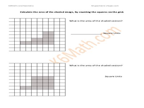 Calculate Area Shaded Grids 3 Worksheet For 4th 6th Grade Lesson Planet Calculate Area Shaded Grids 3 Worksheet For 4th 6th Grade Lesson Planet