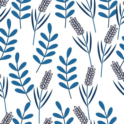 Floral Semaless Pattern On White Background 24269210 Vector Art At Vecteezy