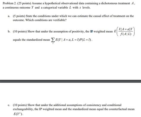 Solved Problem 2 25 Points Assume A Hypothetical Chegg