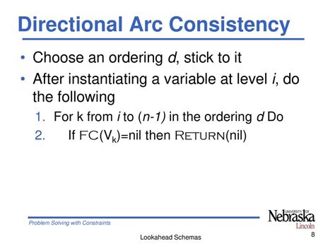 Lookahead Schemas Foundations Of Constraint Processing Ppt Download