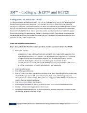 M CPT And HCPCS Part Pdf M Coding With CPT And HCPCS Coding With CPT And HCPCS