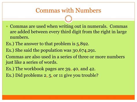 PPT Commas PowerPoint Presentation Free Download ID 2350403
