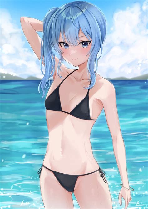 Hoshimachi Suisei Hololive Drawn By Otsu Hai18 Danbooru