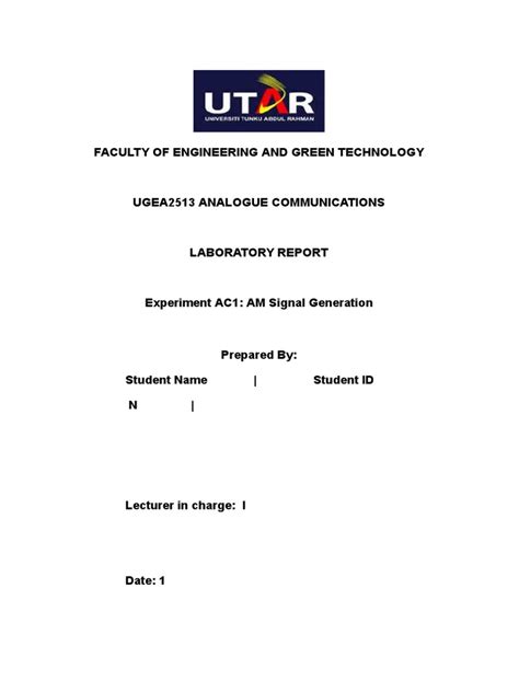Analogue Com Lab 2 Pdf