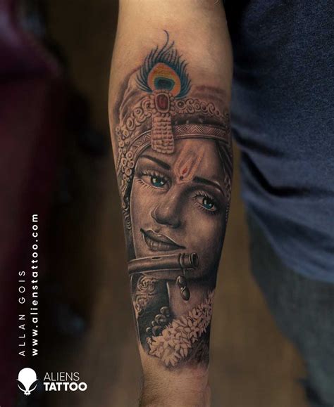 Krishna Name Tattoo