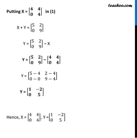 Example 9 Find X And Y If X Y 5 2 0 9 X Y Examples