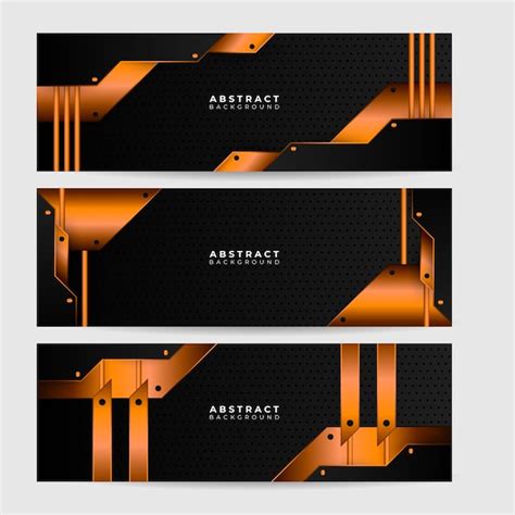 Tech Banner Orange Free Vectors And Psds To Download