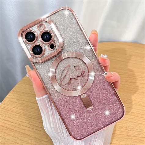 Ziye Magnetic Case Designed For Iphone 16 Pro Max Glitter