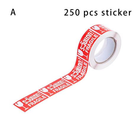 250pcsroll Warning Label Stickers Fragile Label F Vicedeal