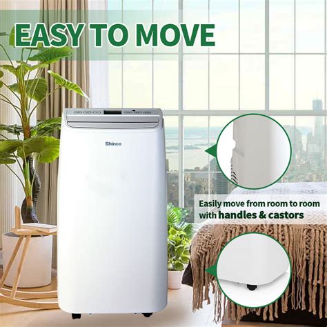 Shinco 12000 Btu Portable Air Conditioner With Cooling Dehumidifier