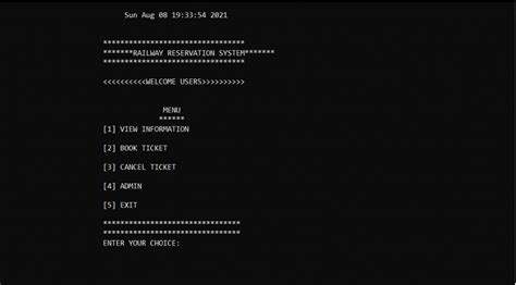 Railway Reservation System Project In C Download With Source Code