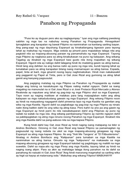 Panahon Ng Propaganda Pael Pdf