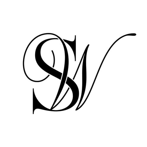 Personal Logo Initials Logo Of Initials Monogram Logo Ws Sw Etsy