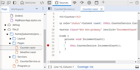 Blazor Webassembly アプリをブラウザの開発者ツールでデバッグする方法のおさらい そして Logpoint は使えなかった件