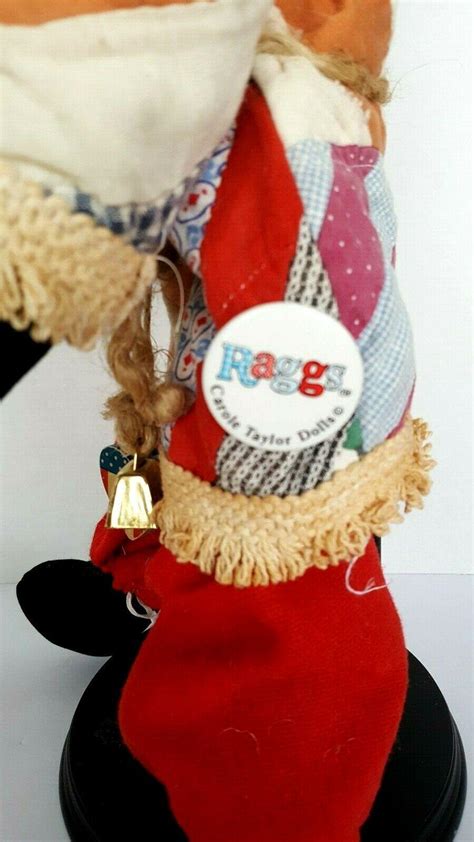 Carole Taylor Raggs Rag Doll Santa Claus Antique Patchwork Quilt Coat Pre Owned 3765215210