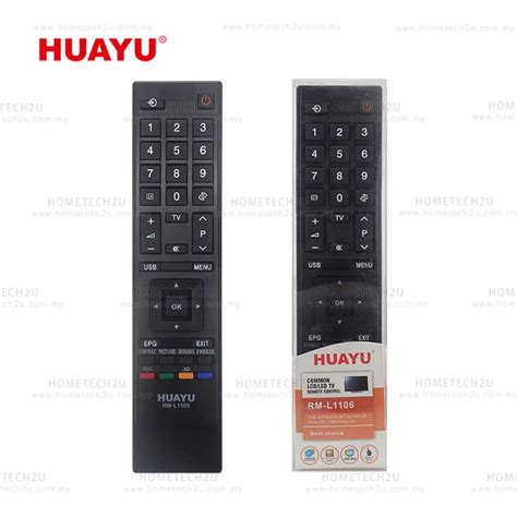 Huayu Rm L1106 Replacement Remote Control For Toshiba Led Lcd Tv