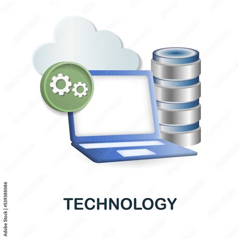 Technology Icon 3d Illustration From Digitalization Collection Creative Technology 3d Icon For