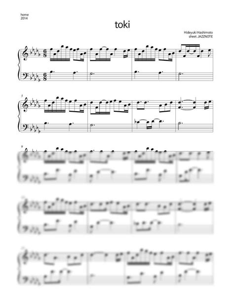 악보 히데유키 하시모토 Toki By Jazznote