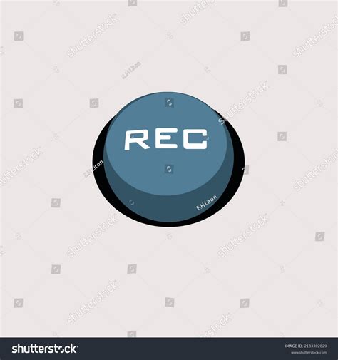 Record Button Sound Recording Equipment Stock Stock Vector Royalty