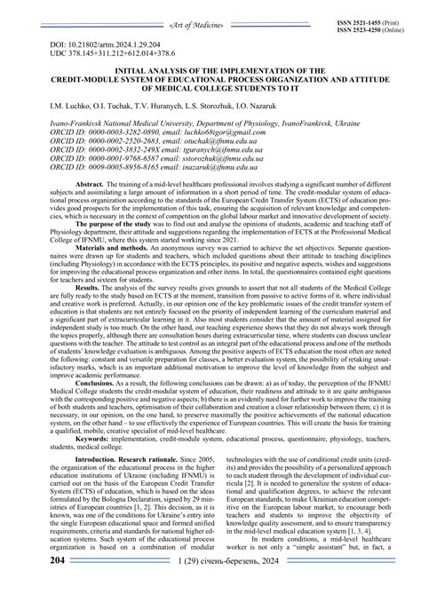 Pdf Initial Analysis Of The Implementation Of The Credit Module System Of Educational Process