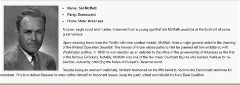 1952red Candidate Profile Sid Mcmath R Thecampaigntrail