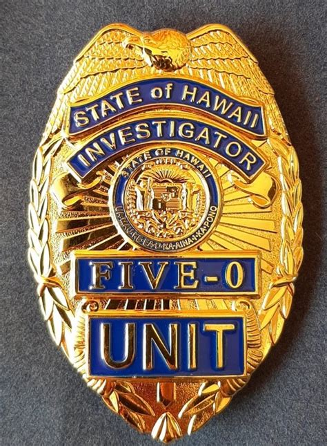 Badge Hawaii 5 O Unit Hollinsigne