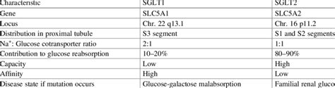 Comparison Between Sglt1 And Sglt2 Download Scientific Diagram