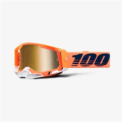 100 Racecraft 2 Goggles Coral Mirror True Gold Lens From Trail To