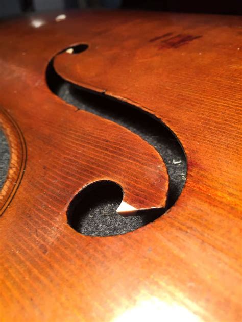 Restoring Violin Cello F Holes Music Instrument Restoration