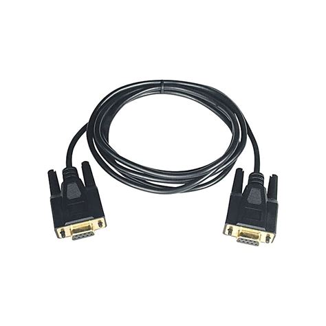 Tripp Lite 10 Db9 Female To Db9 Female Null Modem Gold Serial Cable Black Image 1