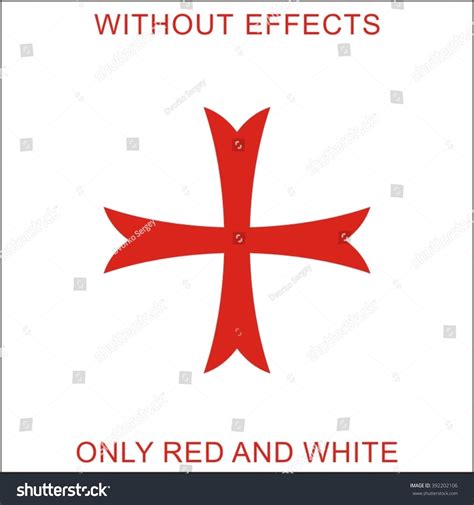 Templar Cross Stock Vector Illustration 392202106 Shutterstock