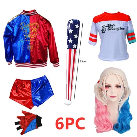 Disfraz De Harley Quinn Para Adultos Traje De Cosplay De Harley Quinn Squad Harley Monster