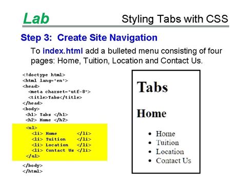 Lab Styling Tabs With Css Scott Lydiard