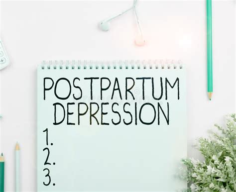Conceptual Caption Postpartum Depression Internet Concept A Mood