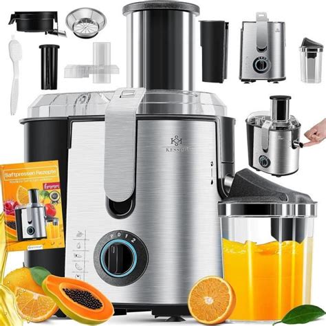 Centrifugeuse En Inox Fruits Et Légumes 1100W Extracteur De Jus